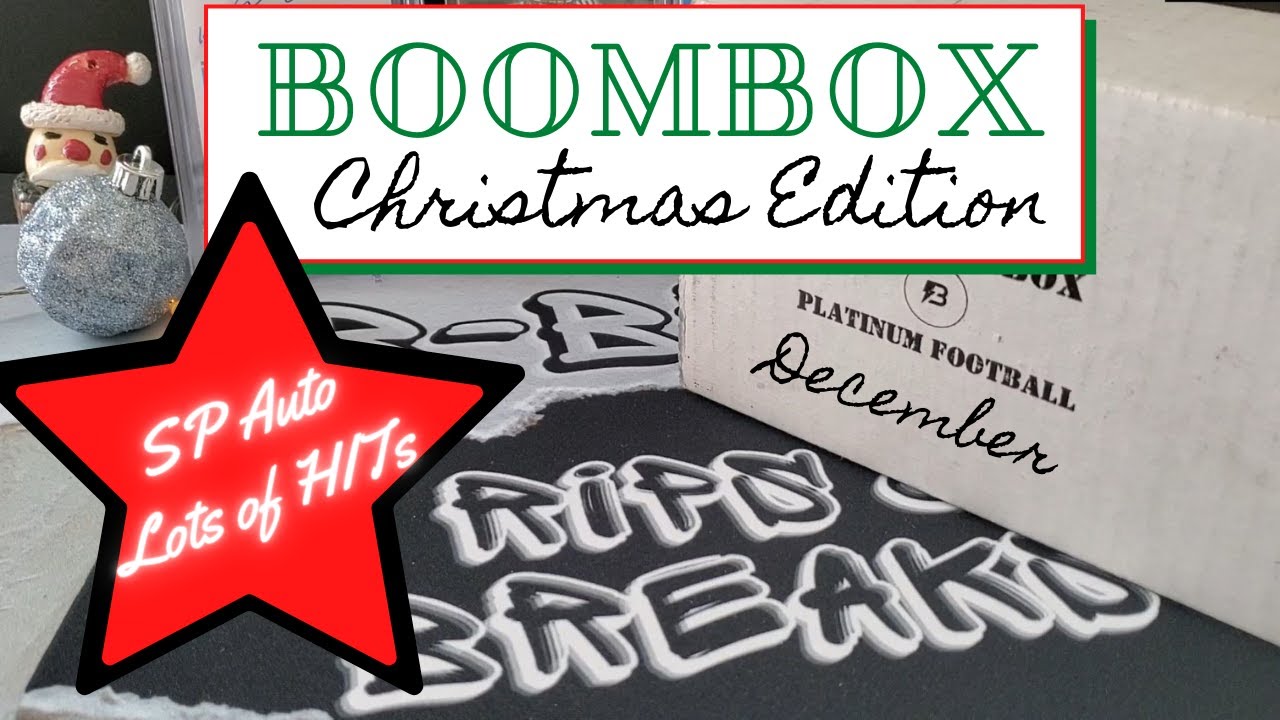 Christmas Football Boombox!!! Holiday Edition full of Rookies! - YouTube