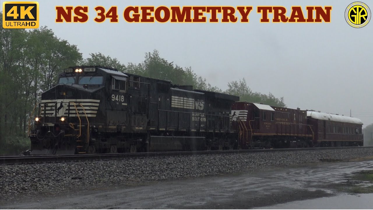 Railfanning Girard PA: NS 34 Geo Train & NS C62 with NS 6333 LHF with a ...