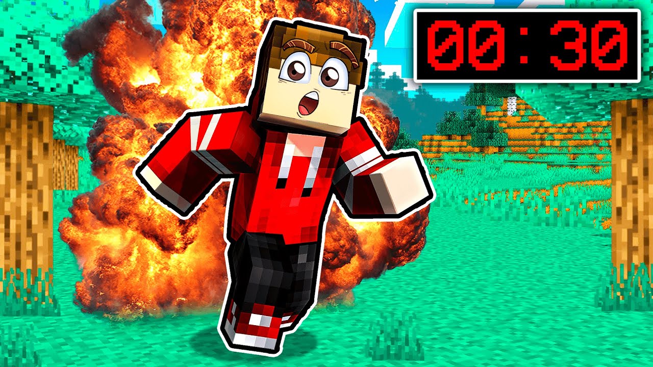 Minecraft mas A CADA 30 SEGUNDOS O JOGO TENTA ME MATAR - YouTube