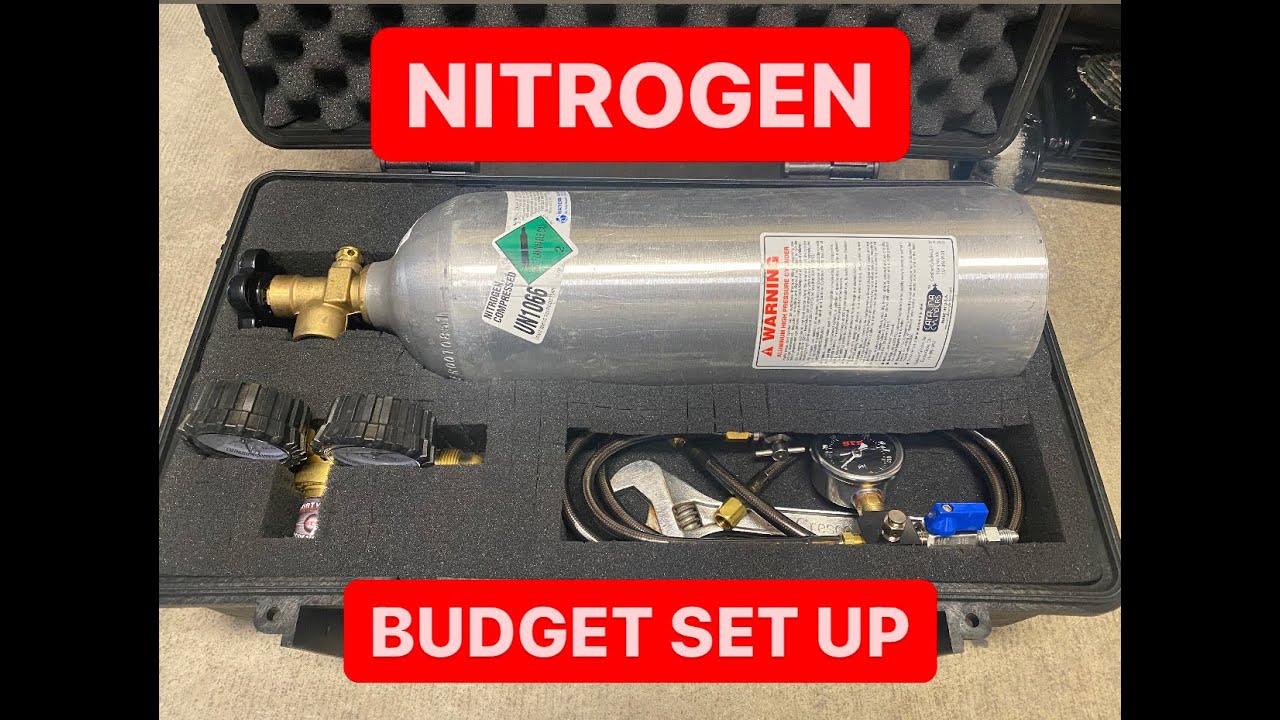 Budget nitrogen tank set up for offroad shocks, with regulator, air ...