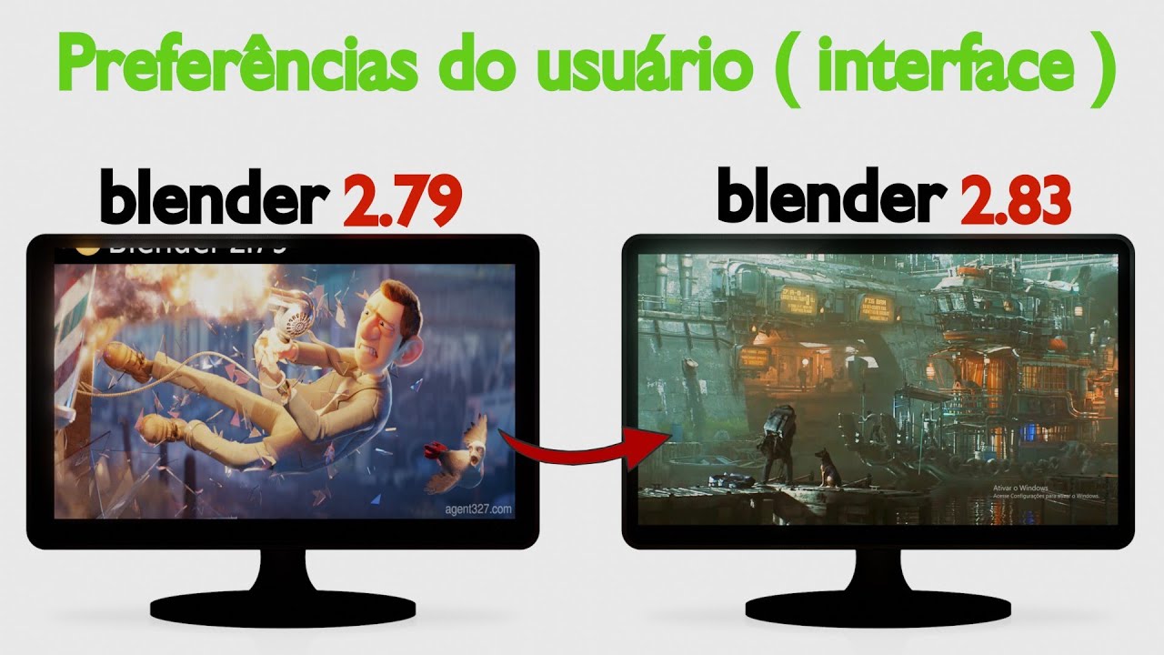 blender 2.79 e 2.83 preferências do usuário interface - YouTube