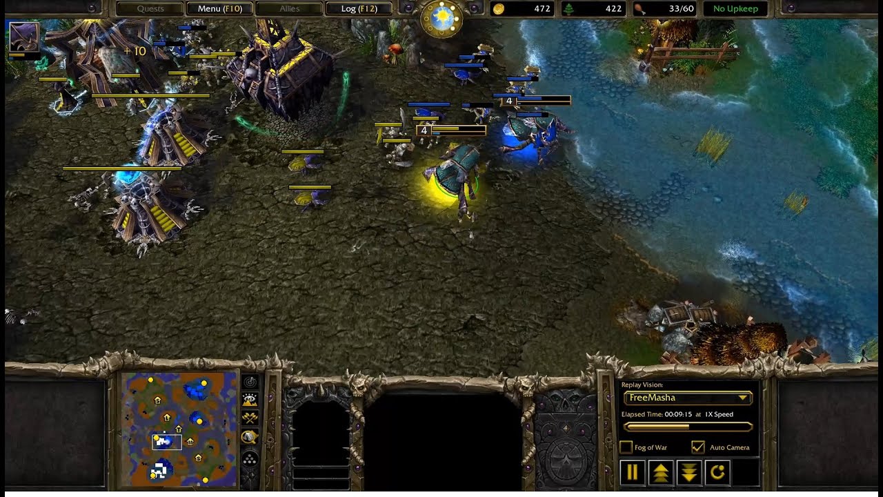 Warcraft III League 2022 Dec27 Fukaimori(U) v Alaster(U) Game 2 MAPS ...