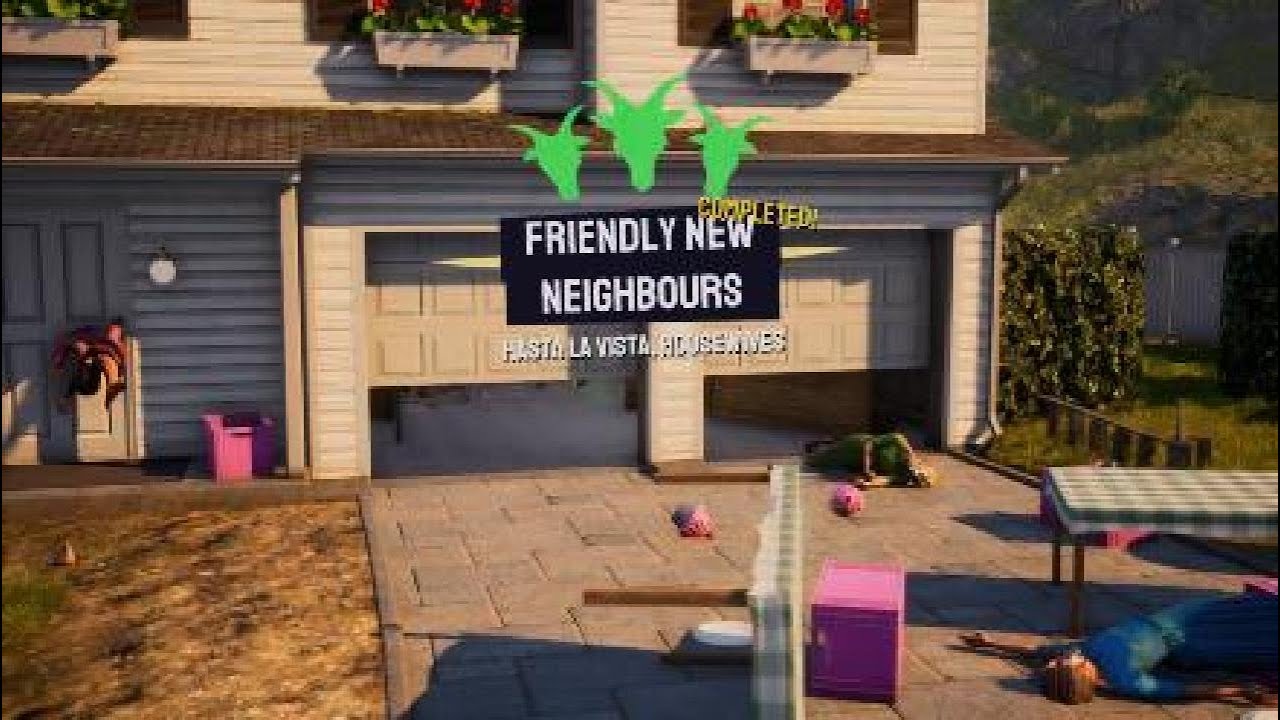 Goat Simulator 3 - Event - Friendly New Neighbours - Have a cupcake ...