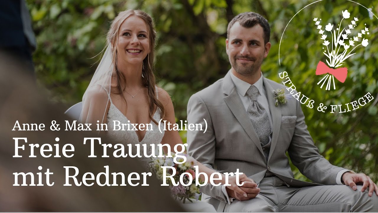 Freie Trauung von Anne & Max mit Redner Robert in Brixen (Italien ...