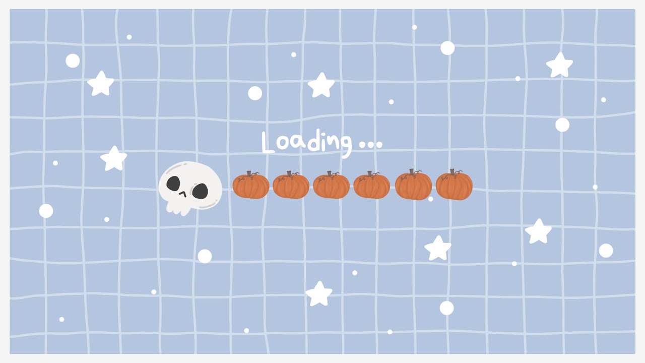 Aesthetic Cute Halloween Loading Gif #3 - Vitamejiku - YouTube