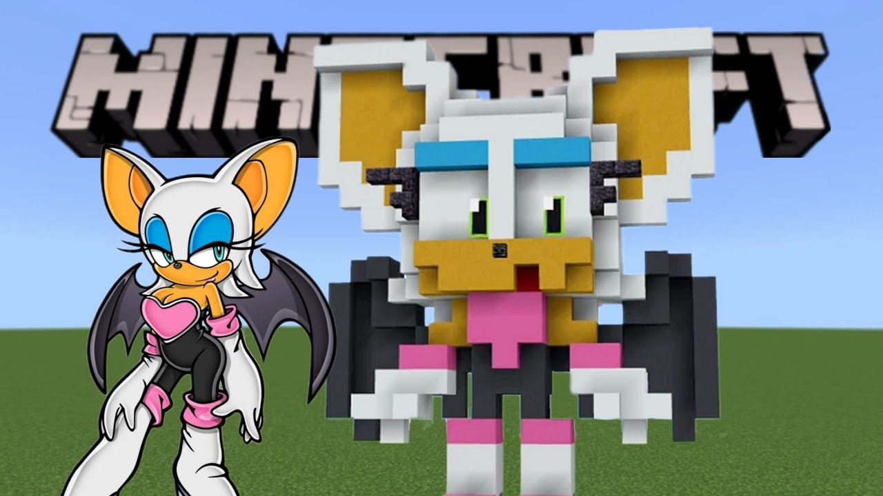 How to build Rouge the Bat in Minecraft - YouTube