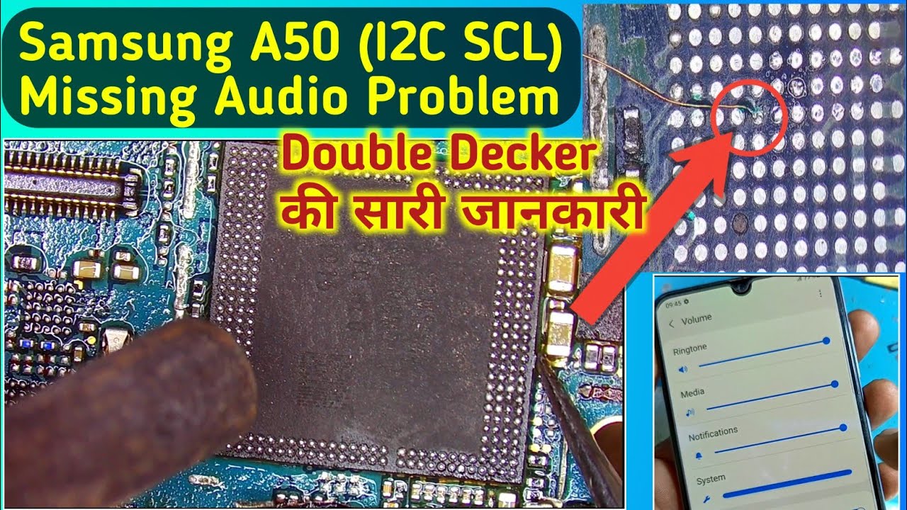 Samsung A50 (SPK AMP I2C SCL) Line Missing Sound Problem Fix - YouTube