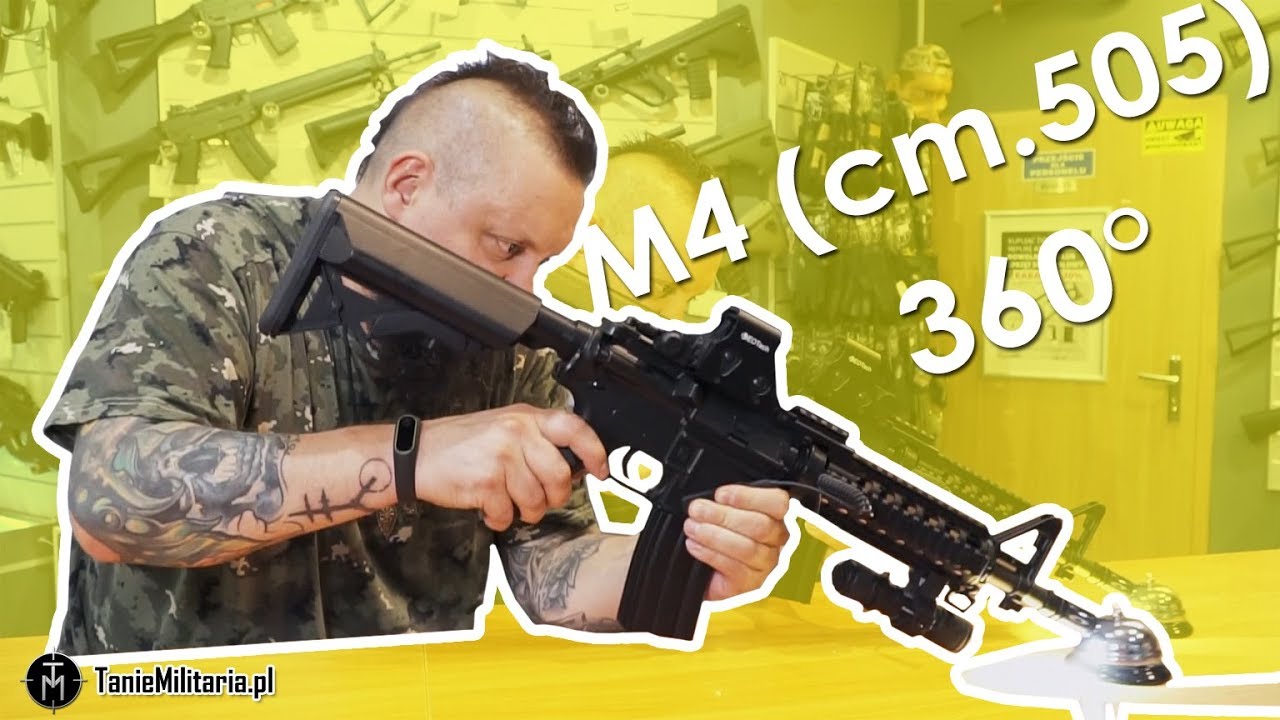 M4 (CM.505) CYMA 360° - TANIEMILITARIA.PL - YouTube