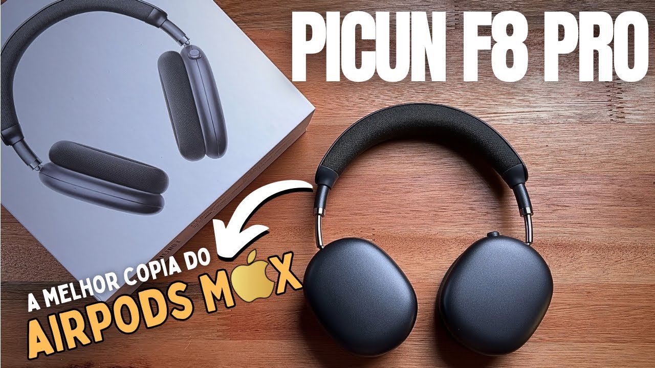 Picun F8 Pro: Áudio Espacial TOP. A Melhor Cópia do AirPods Max por ...