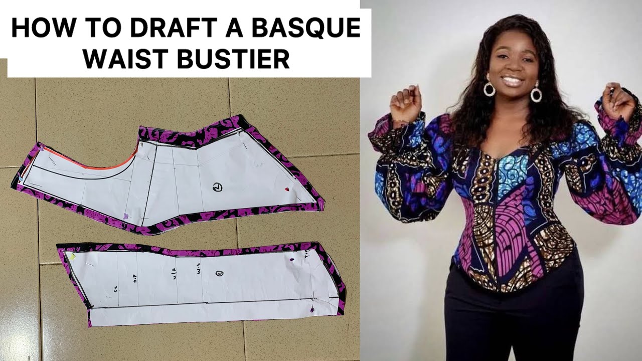How to Make a Basque Waistline Bustier Dress | how to draft a bustier ...