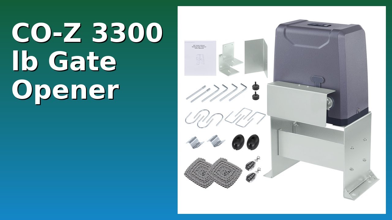 REVIEW (2025): CO-Z 3300 lb Gate Opener. Features. - YouTube