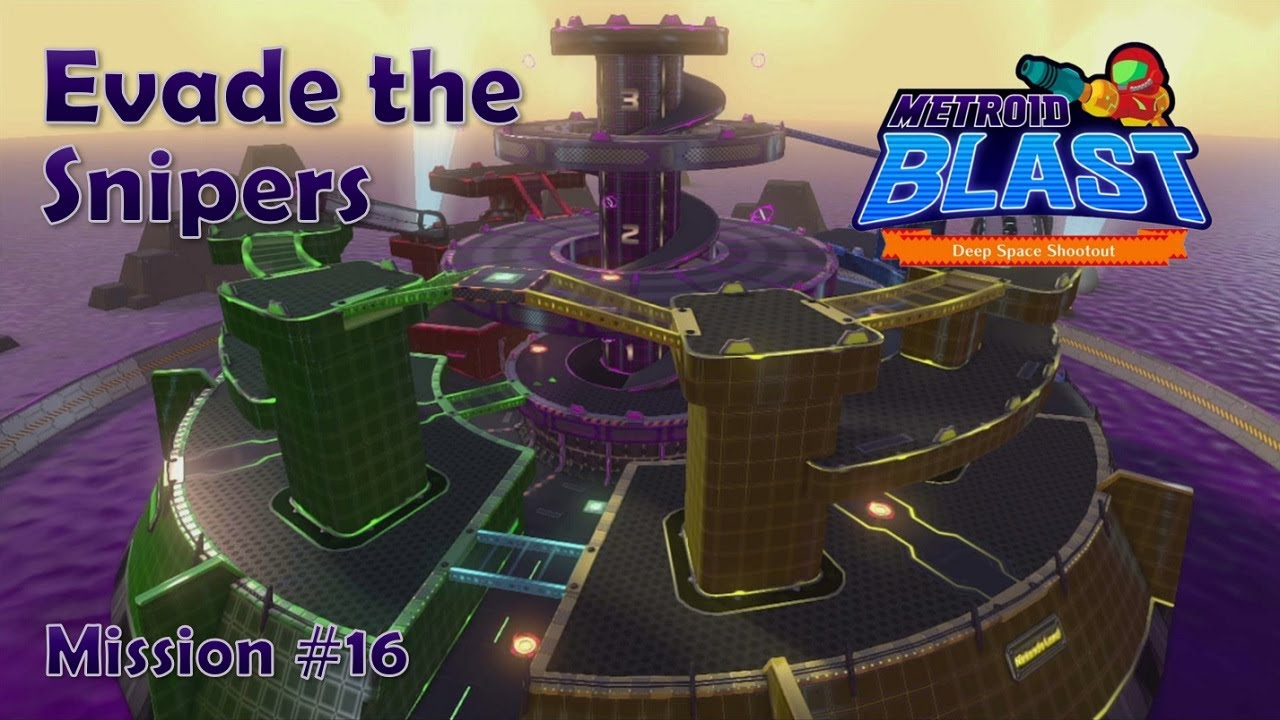 Metroid Blast: Mission 16 - Evade the Snipers (4 Player) - YouTube