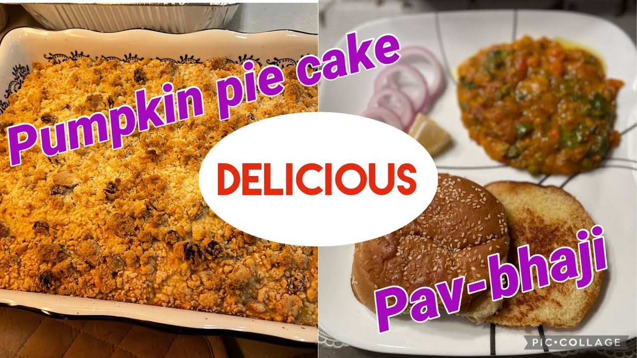 Fall recipes ~Pumpkin Pie Cake and Pav-Bhaji Recipe||homemade condensed ...