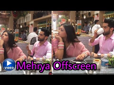 Finally ! Mehak and Shaurya aka Mehrya are together in offscreen video ...