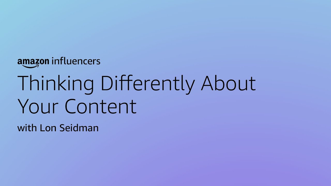 Amazon Video: Thinking Differently About Your Content - YouTube