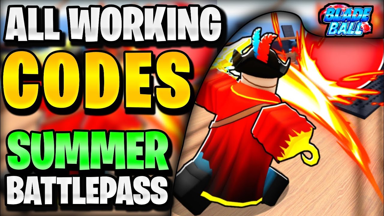 🔥*NEW* ALL WORKING SUMMER BATTLEPASS UPDATE CODES FOR BLADE BALL ...
