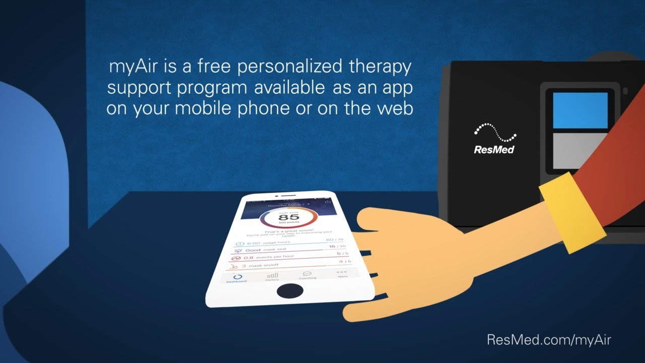 ResMed - Improve your PAP sleep therapy with myAir - YouTube