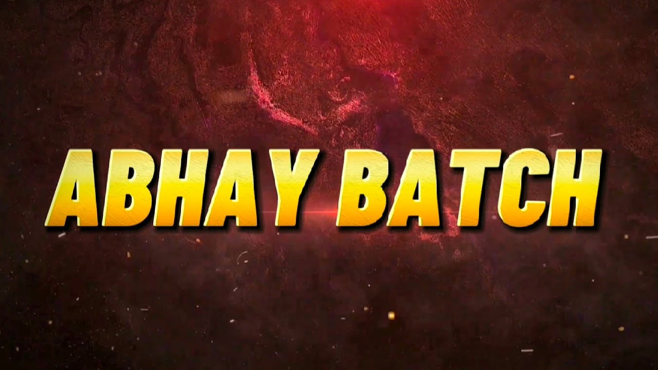 Abhay Batch trailer ll Anurag Sir 😎 - YouTube