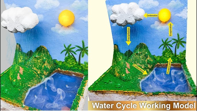 Water Cycle Model For Kids