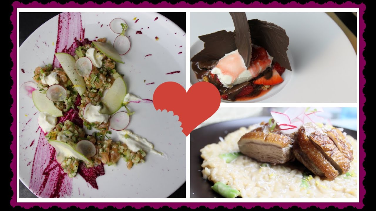 3 courses menu for VALENTINE'S DAY - YouTube