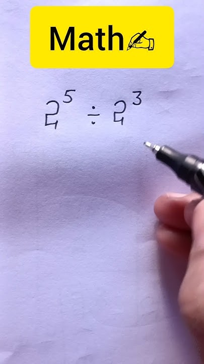 Dividing powers with the same base#math#mathematics#viral#shorts - YouTube