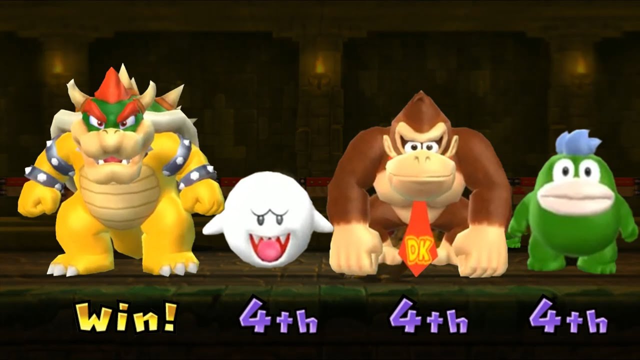 Mario Party 9 Bowser Vs Boo Vs Donkey Kong Vs Spike - 1 Vs 3 Minigame ...