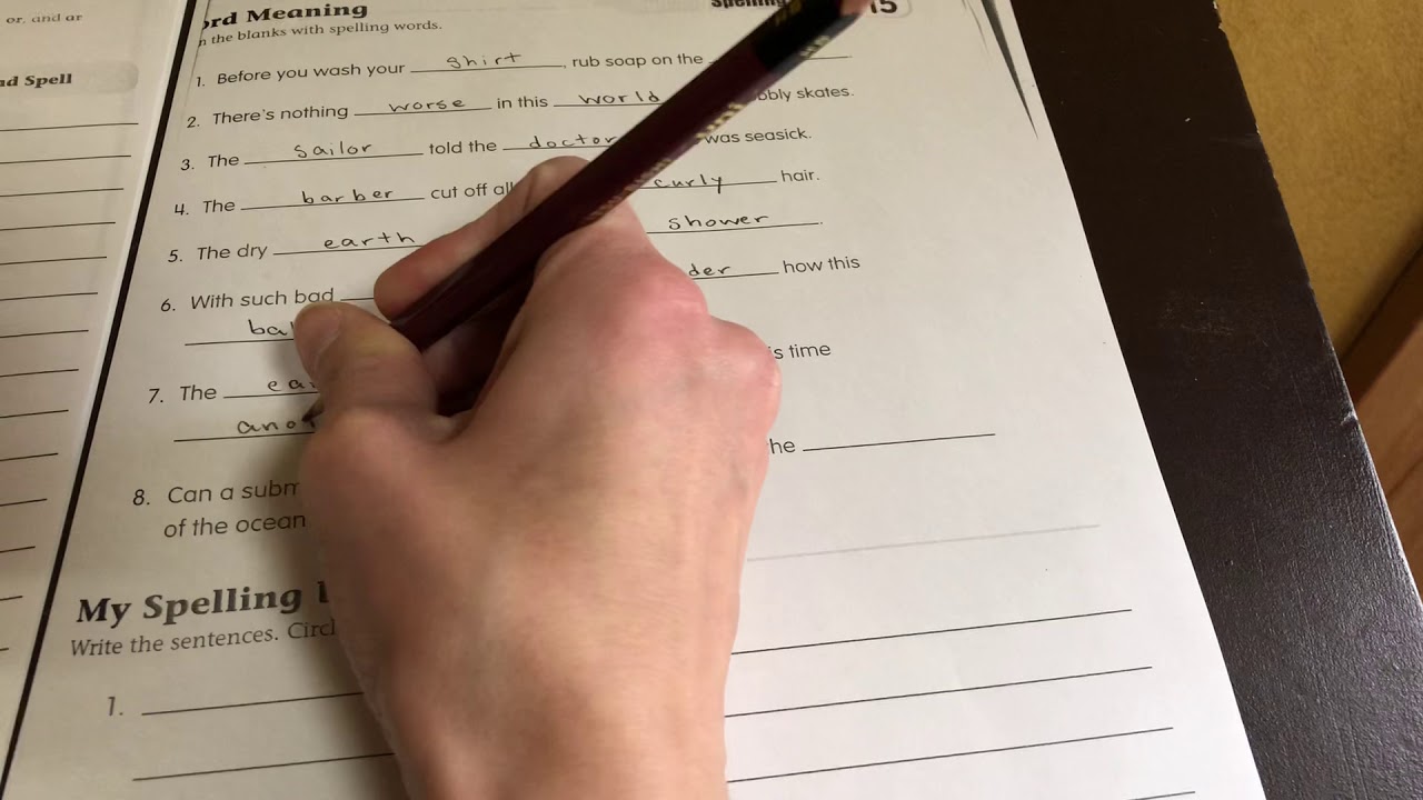 Building Spelling Skills Grade 4 Week 15 YouTube Building Spelling Skills Grade 4 Week 15 YouTube