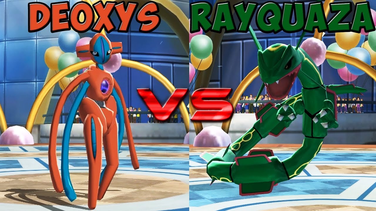 Pokemon battle revolution - Deoxys vs Rayquaza - YouTube