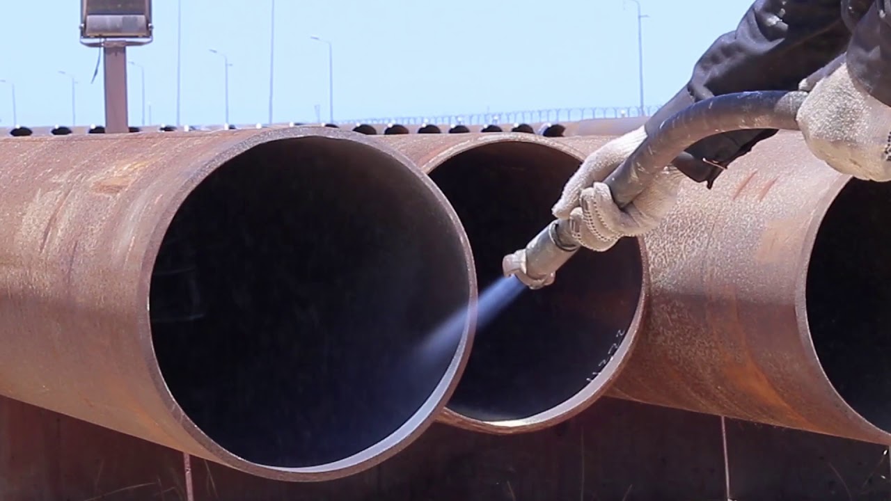 Internal & External Sandblasting Process - YouTube