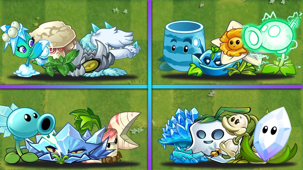 Perfect 4 Team White & Blue Plants vs Team Zombie - Who Will Win? - PvZ ...