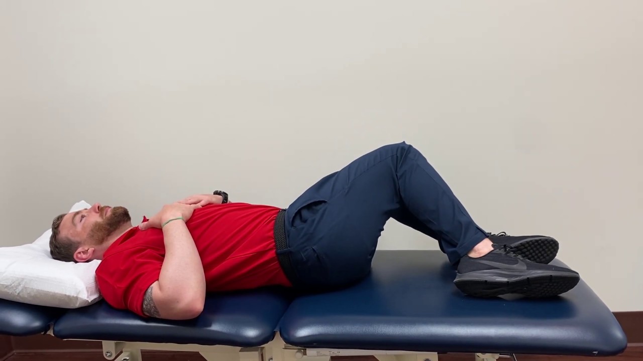 Lower trunk rotation (hooklying) - YouTube