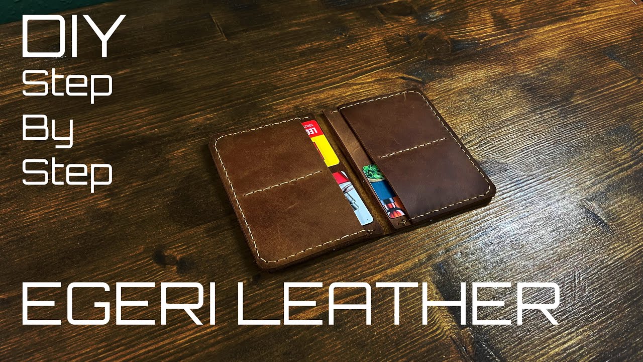 Bifold Leather Wallet, PDF Pattern | A4 Template Mens leather wallet ...