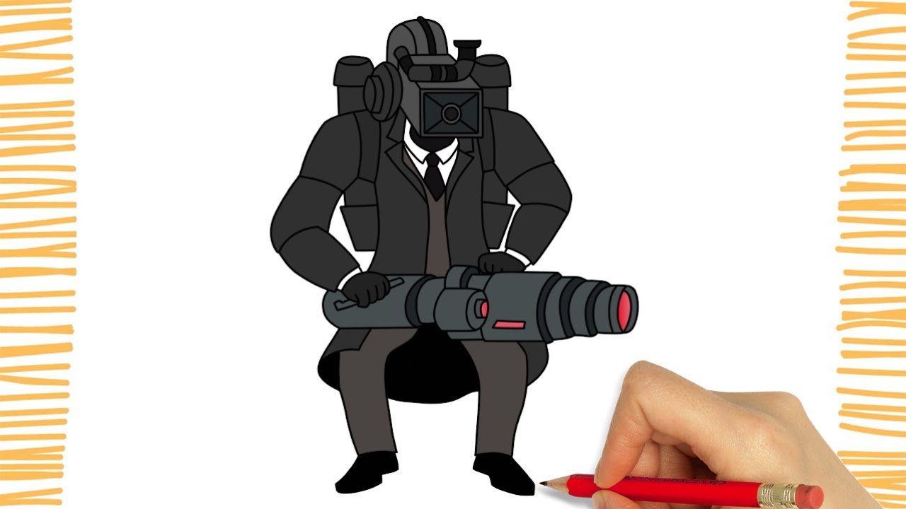 How to Draw a LARGE CAMERAMAN EP 69 I SKIBIDI TOILET I Easy - YouTube