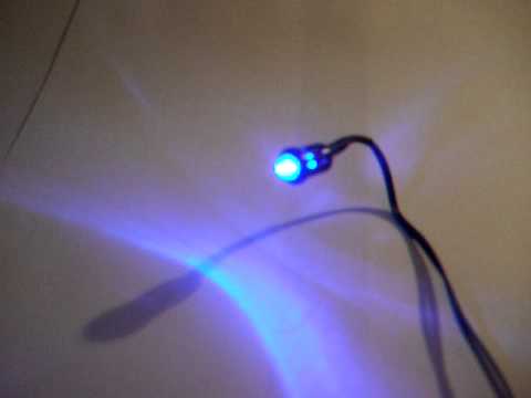 Flashing 12v Blue Ultra Bright LED for Car Alarm - YouTube