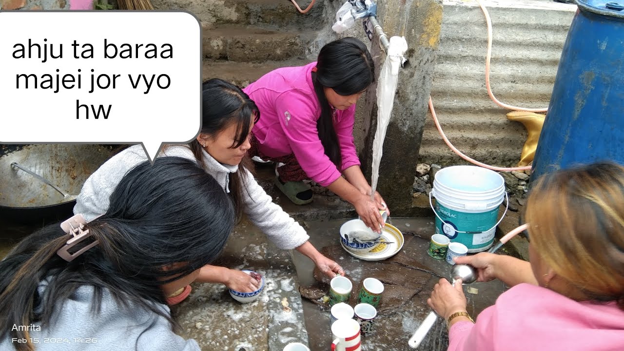 ahju 2nd days vaiyo biya ghar ma kaam suru vako..ahju baraa xai jor lay ...