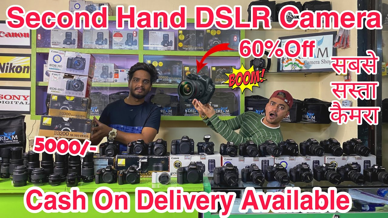 सिर्फ़ 5000/- Second Hand DSLR Camera 📸 Cash On Delivery 📦 Available ...