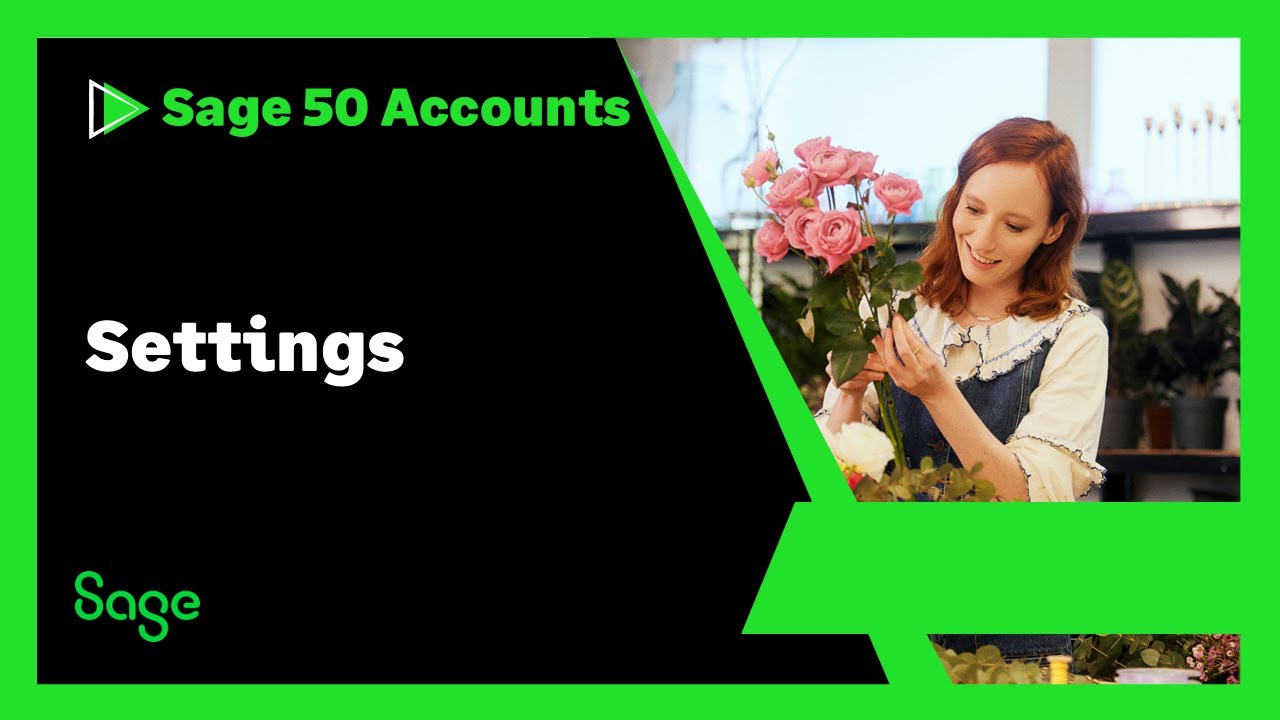 Sage 50 Accounts (UK) - Company Preferences settings - YouTube
