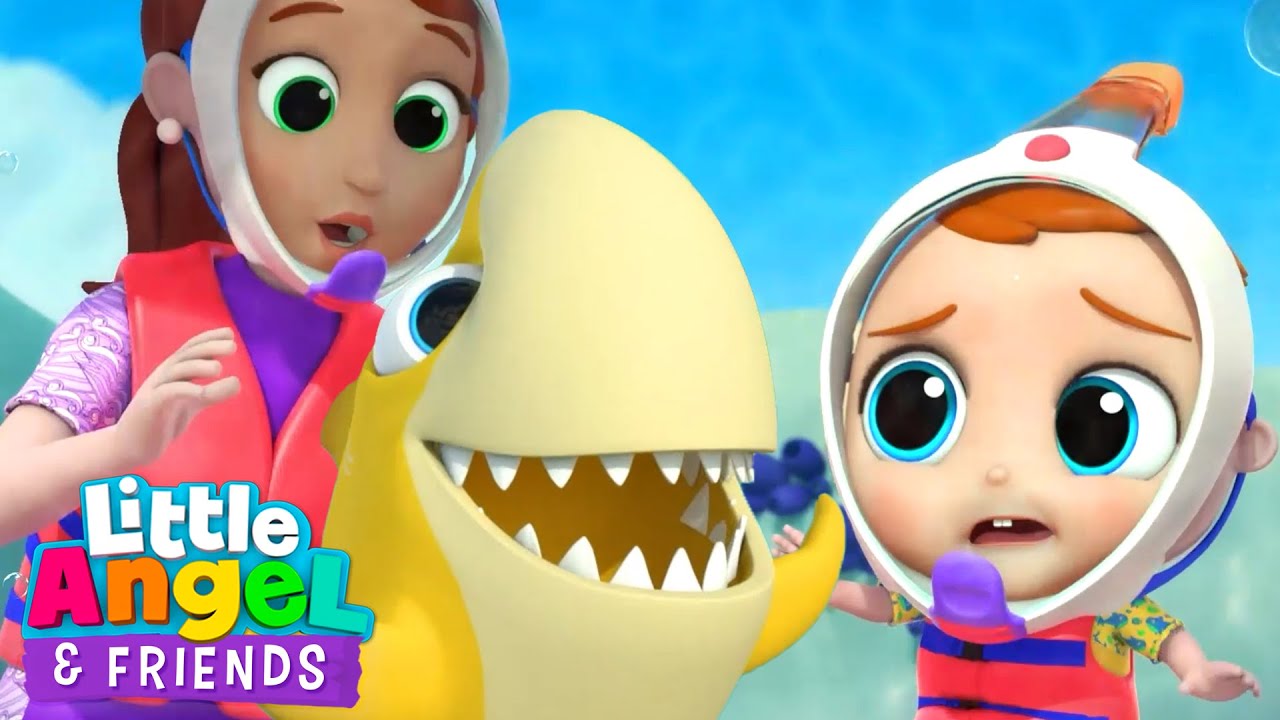 Baby John Swims With Ocean Animals | Little Angel And Friends Kid Songs ...