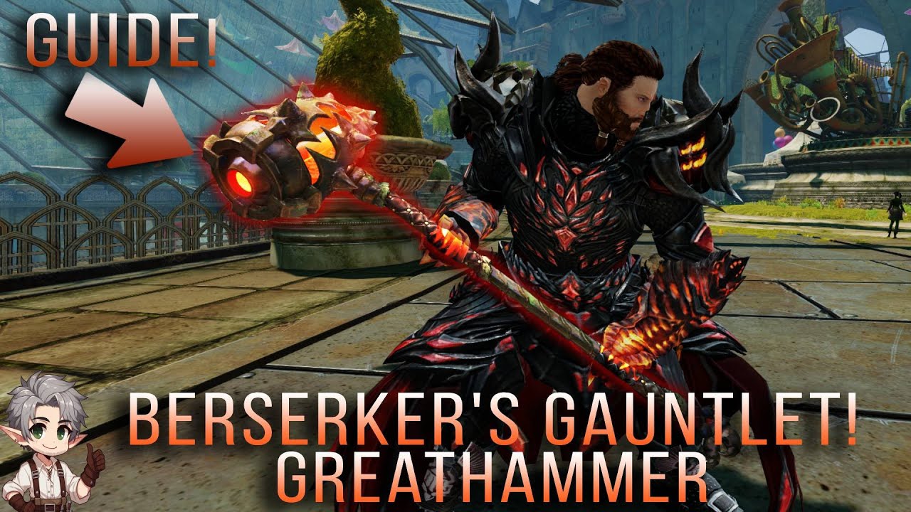 Guild wars 2 unique weapon skin! | Berserker gauntlet greathammer ...