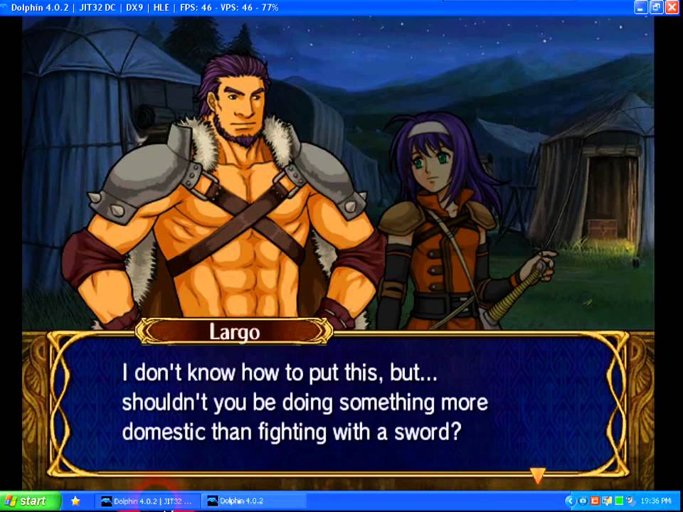 Largo talk Mia support C Fire Emblem 9 Game Cube - YouTube