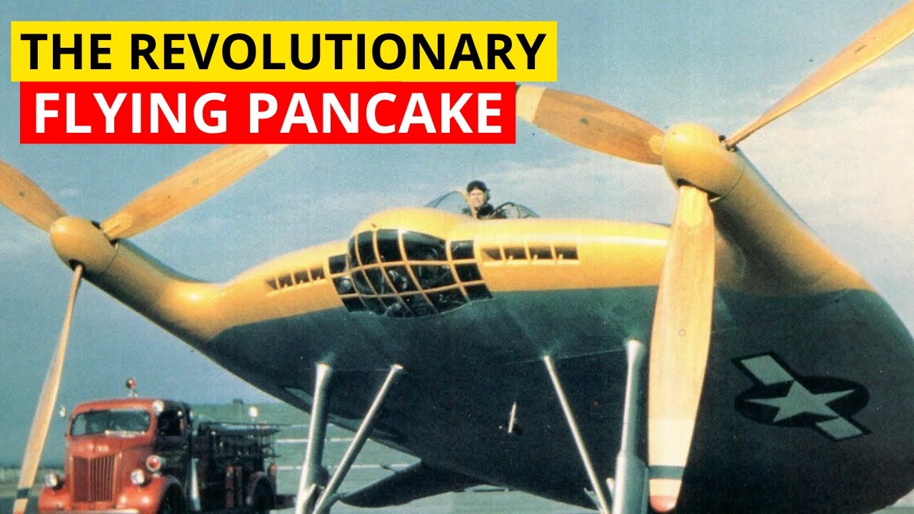 The revolutionary flying pancake: The Vought V-173 - YouTube