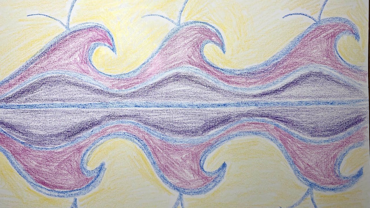 Crashing Waves Second Grade Waldorf Form Drawing - YouTube