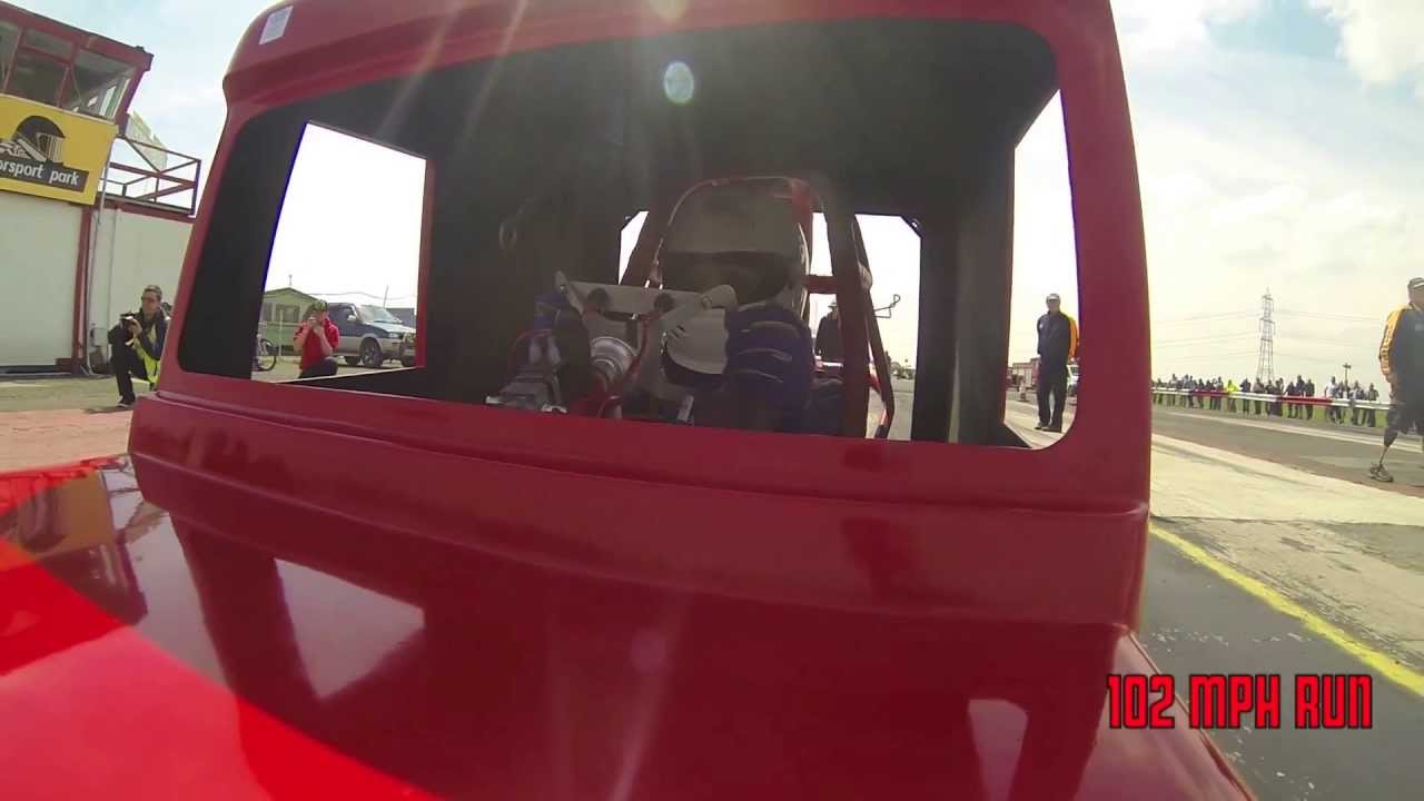 102mph Worlds Fastest Postman Pat Van - York Raceway - YouTube