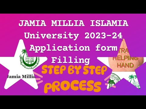 How to fill Jamia Millia Islamia University Application form 2023-24🔥 ...