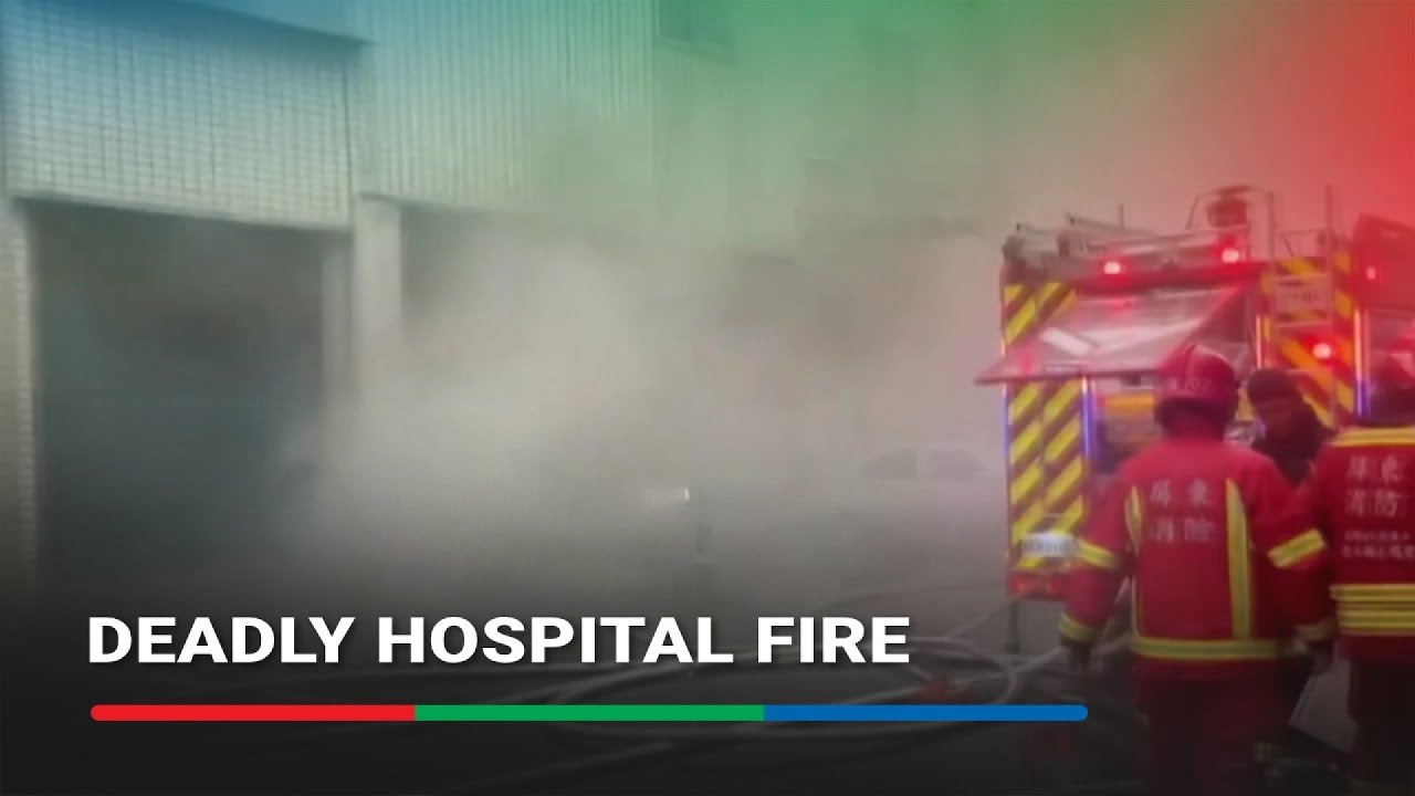 6 die in southern Taiwan hospital electrical fire | ABS-CBN News - YouTube