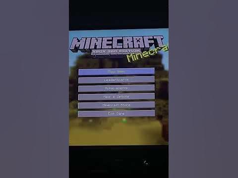 Minecraft Xbox 360 menu screen - YouTube