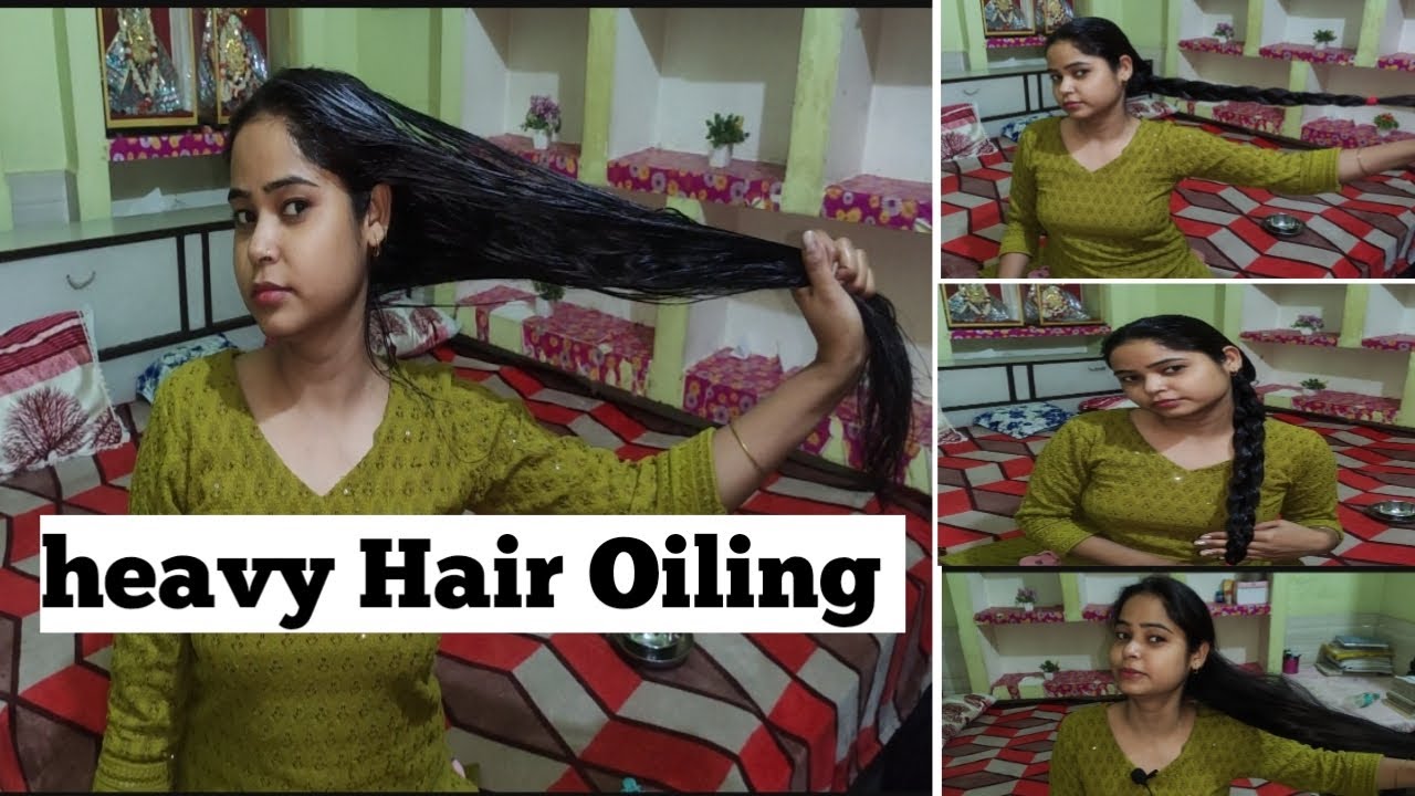 My Hair oiling routine 💆|| heavy Hair oiling | hair combing!!! 💯🙋# ...
