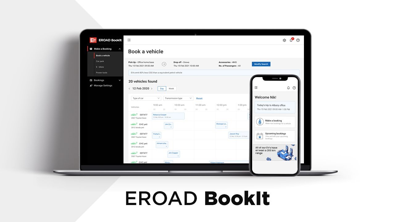 EROAD BookIt - Intuitive and effortless pool booking - YouTube