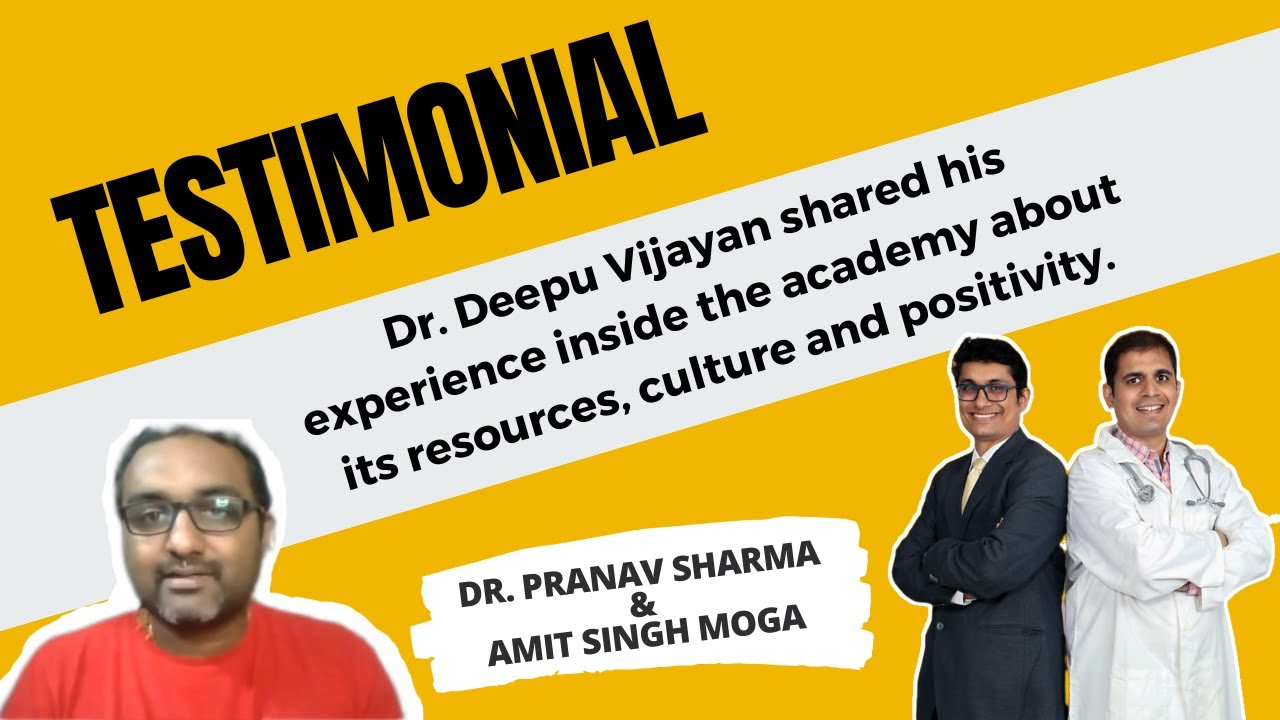 Dr. Deepu Vijayan's Journey with the Doctorpreneur Academy - YouTube