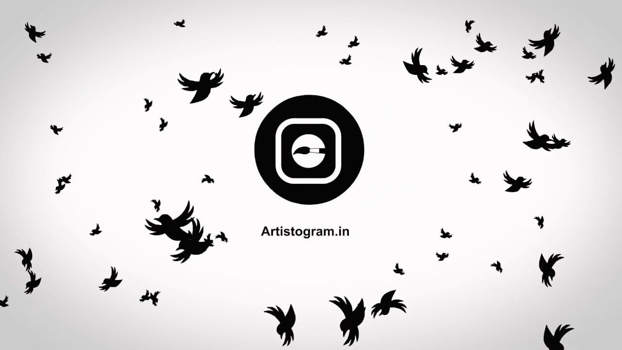 Bird Simple logo animation youtube bird flying logo animation - YouTube